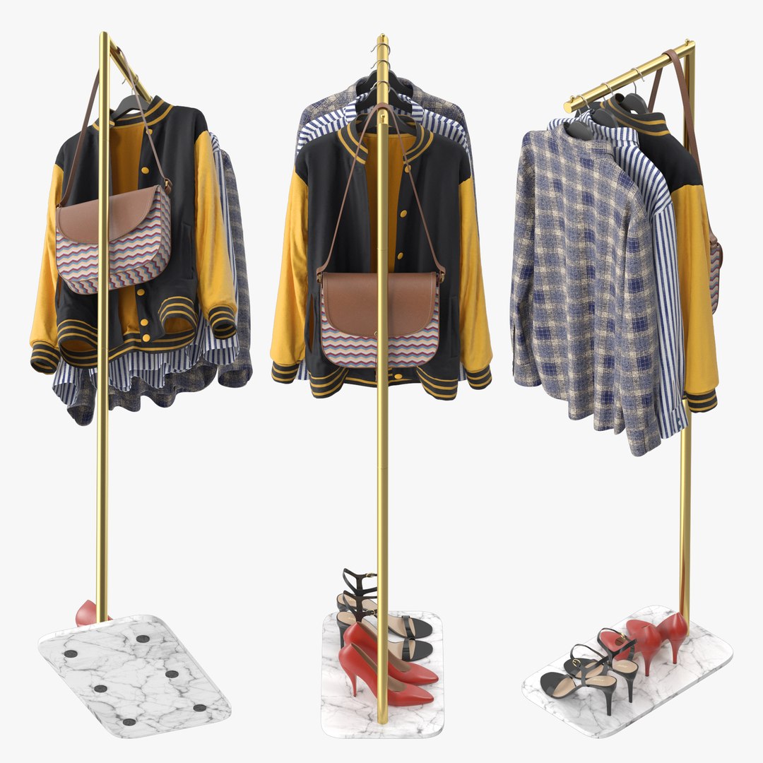 67 Free Standing Metal Coat Model - TurboSquid 1899151