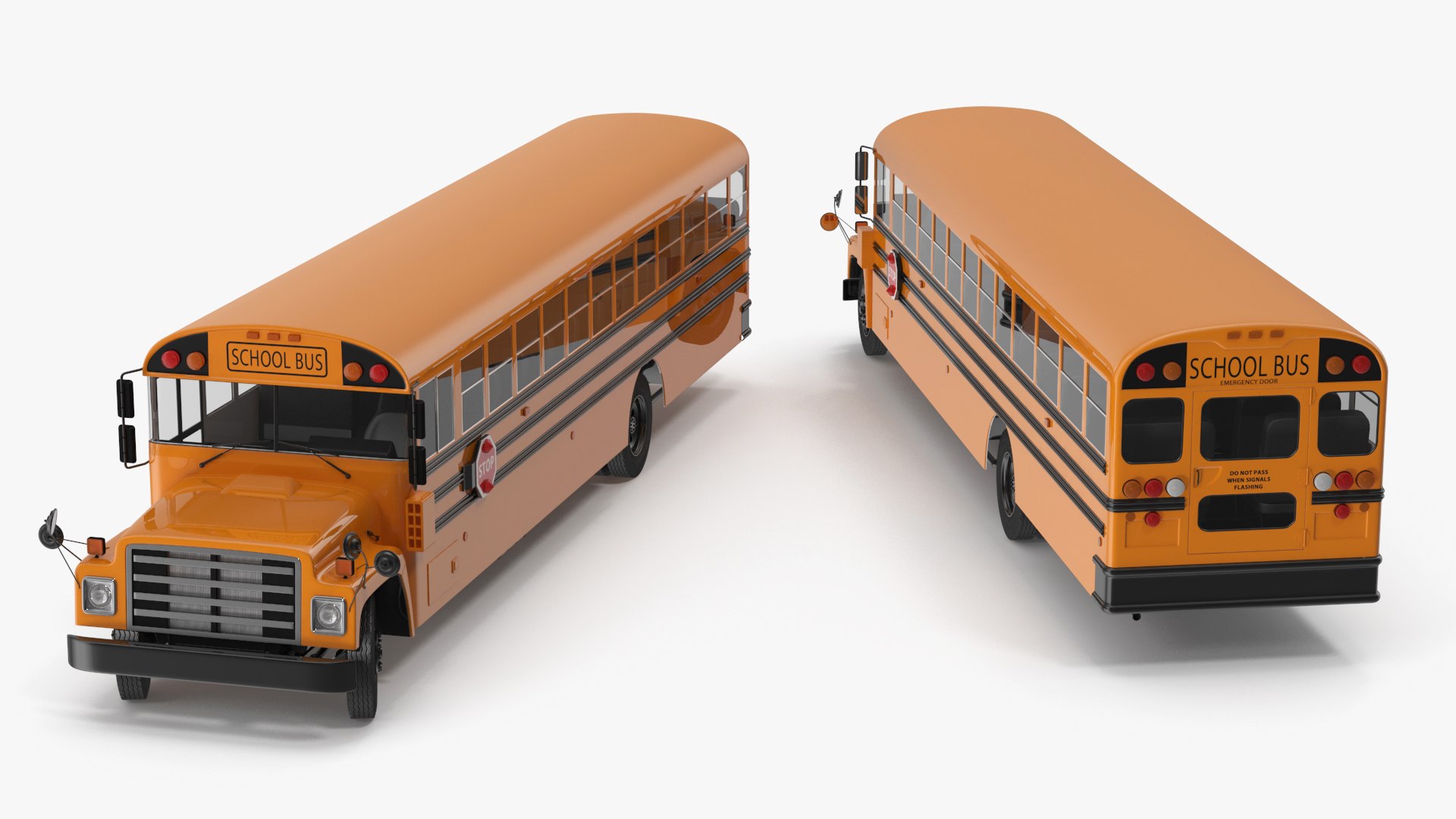 Old School Bus Rigged for Cinema 4D 3D - TurboSquid 2136845