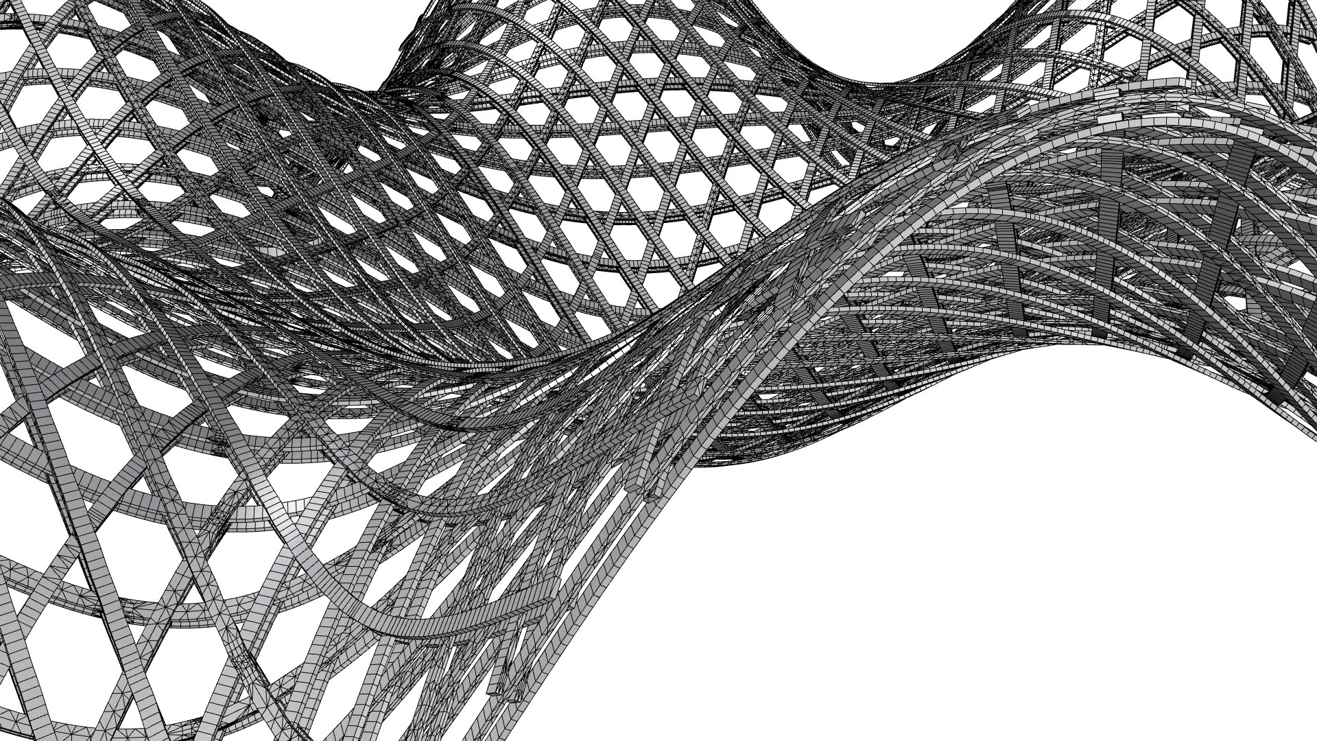 Elastic GridShell Structure 1 3D Model - TurboSquid 2340558
