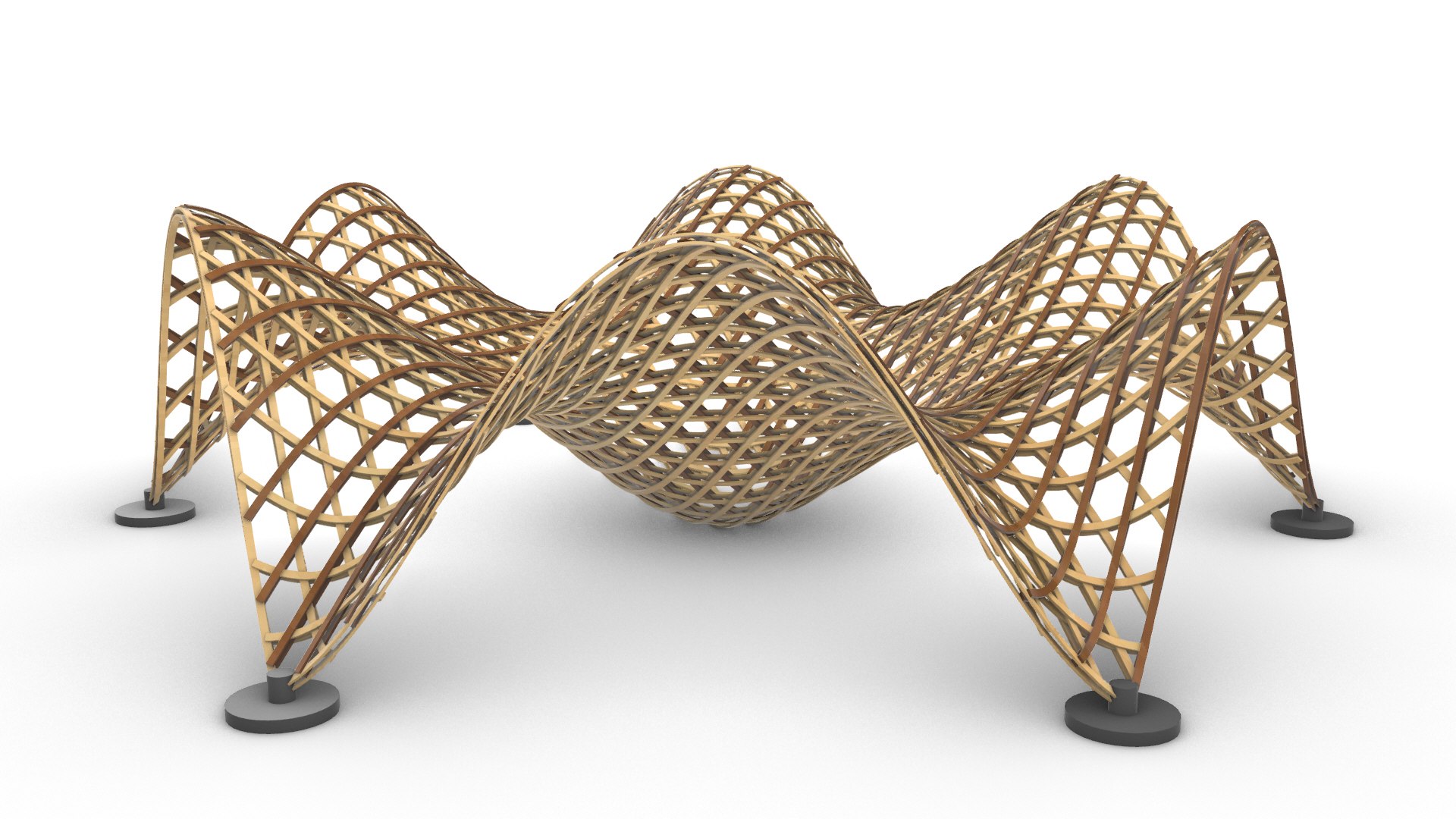 Elastic GridShell Structure 1 3D Model - TurboSquid 2340558