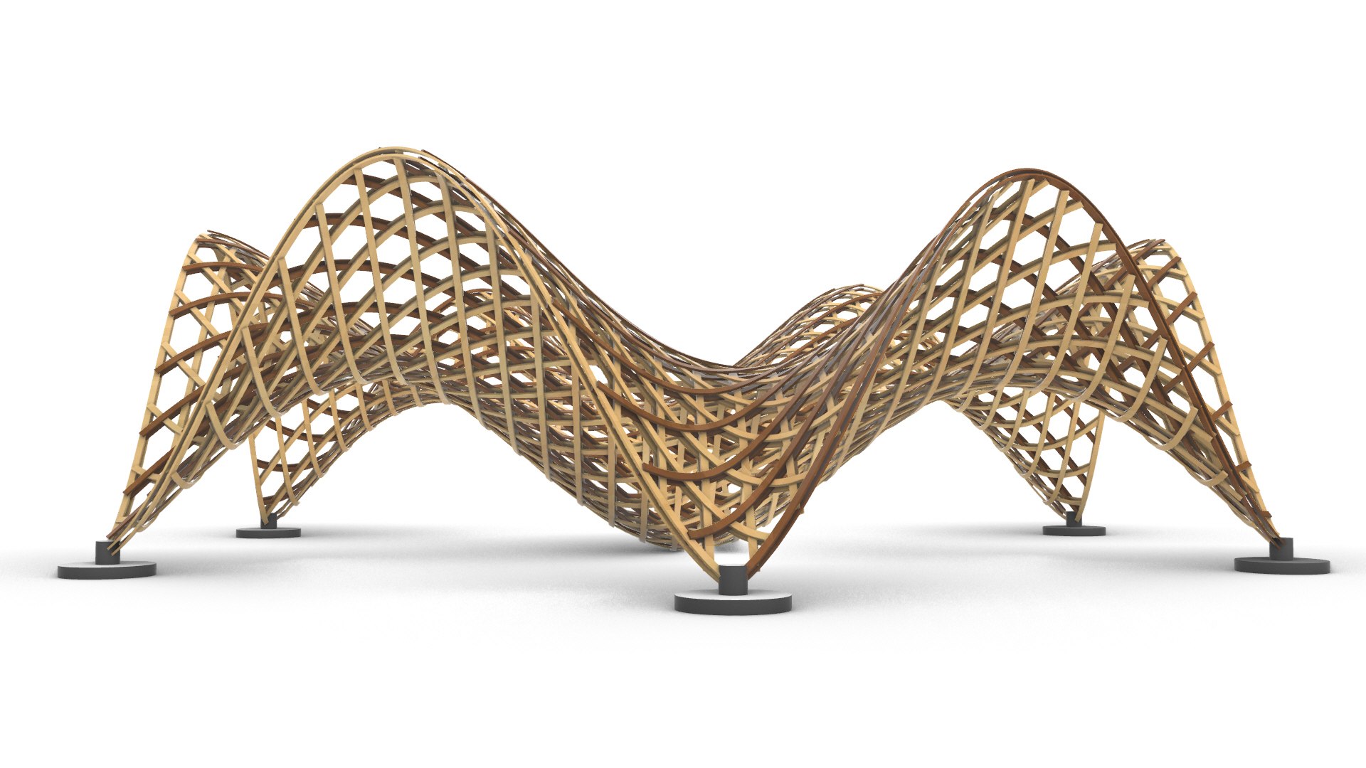 Elastic GridShell Structure 1 3D Model - TurboSquid 2340558