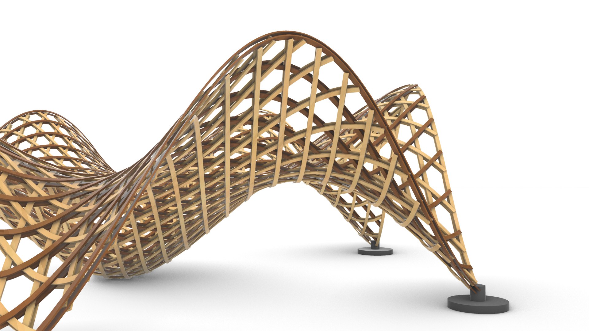 Elastic GridShell Structure 1 3D Model - TurboSquid 2340558