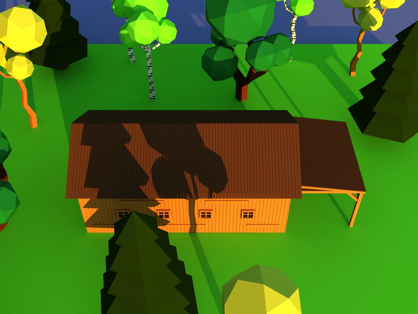 3D Cute Cartoon Village Wooden Livestock Barn Low Poly - TurboSquid 1967821