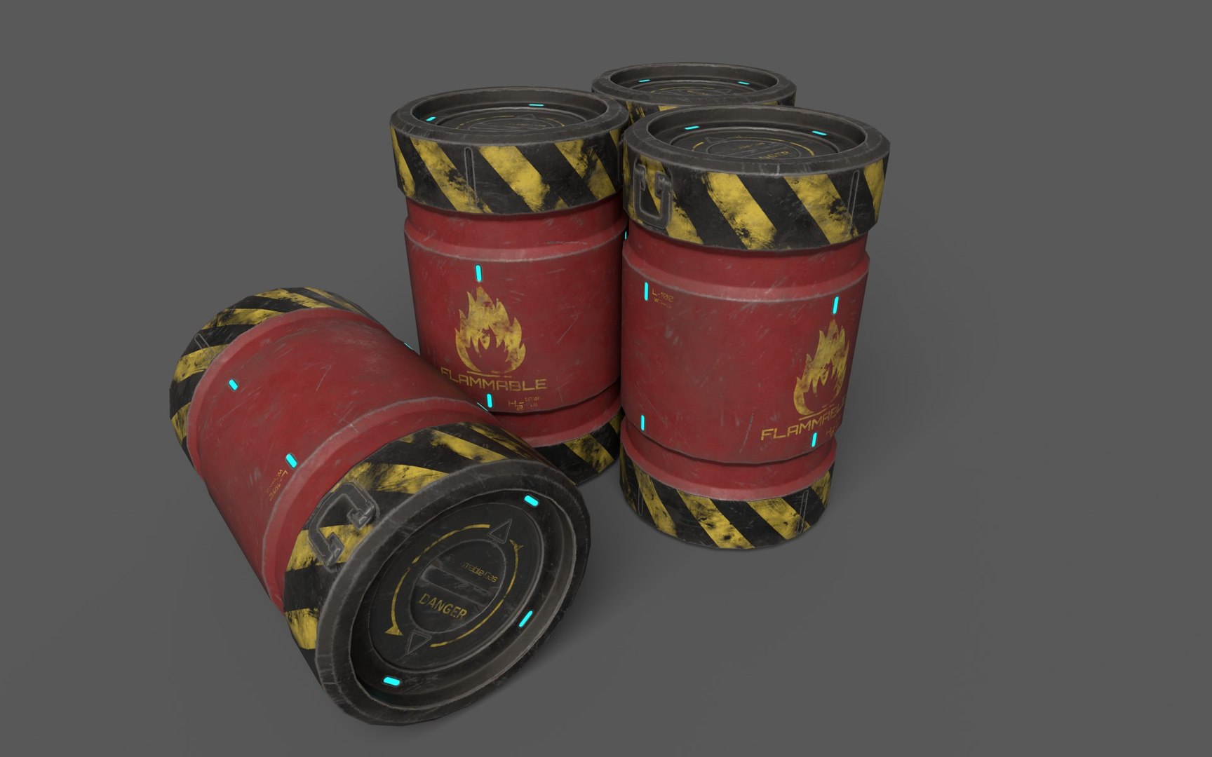 ExplosiveBarrels 3D model - TurboSquid 2133010