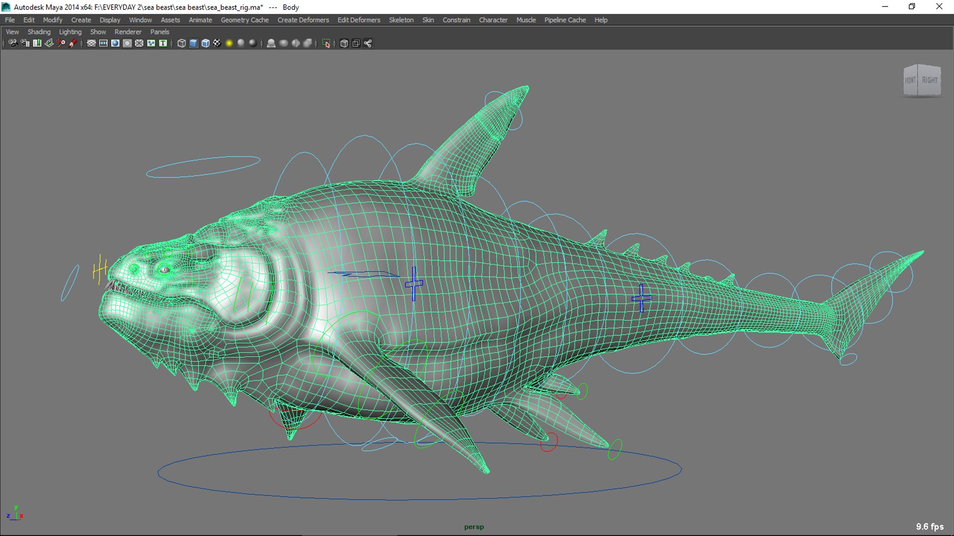 Sea Beast Rig Studio 3D - TurboSquid 1320290