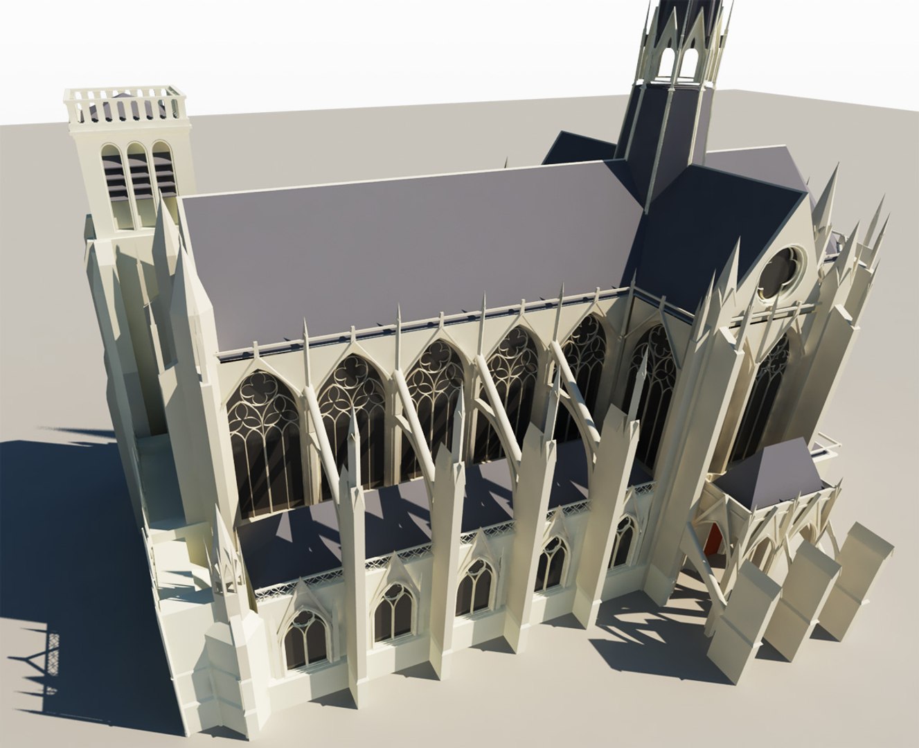 Gothic Church 3d C4d
