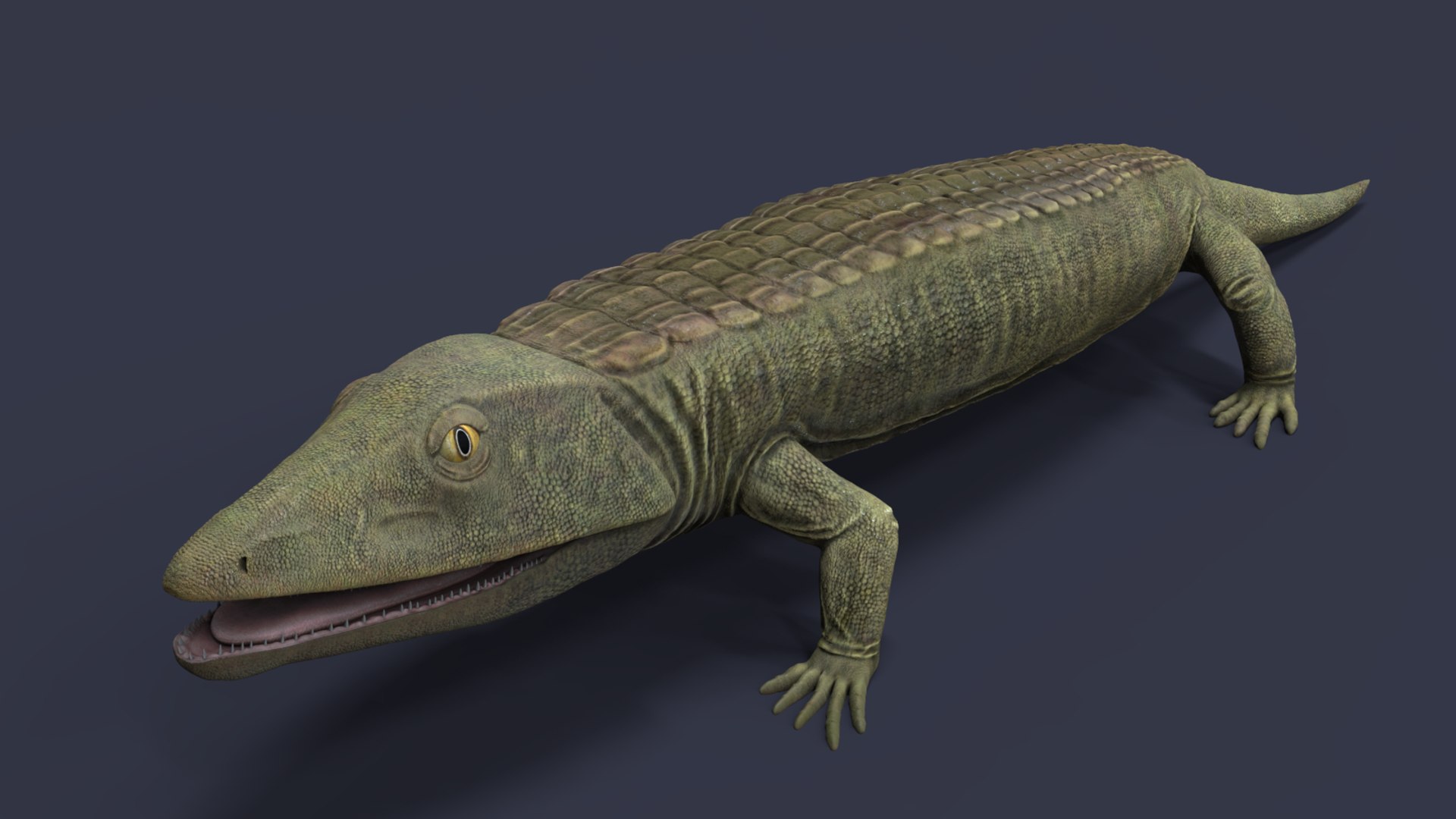 3D Chroniosuchus Paradoxus Model - TurboSquid 1349750