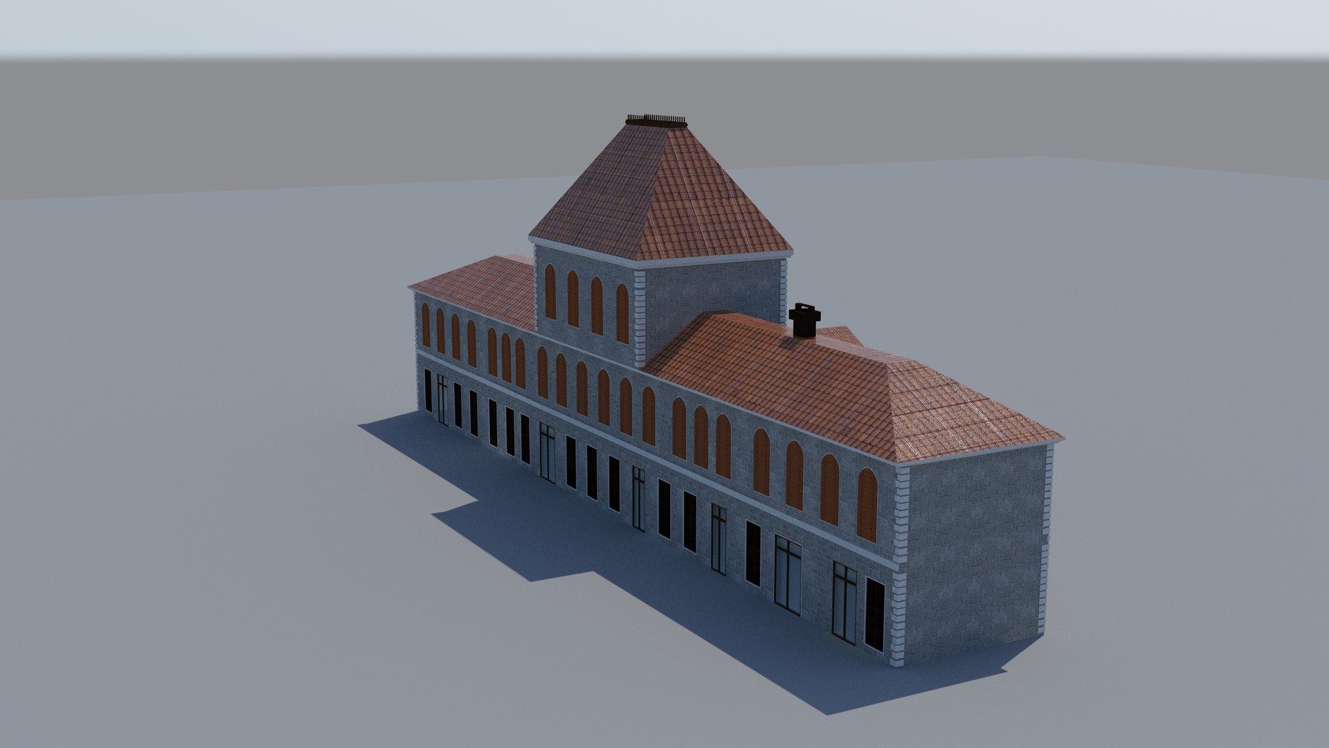 3D History Old Building - TurboSquid 1276133