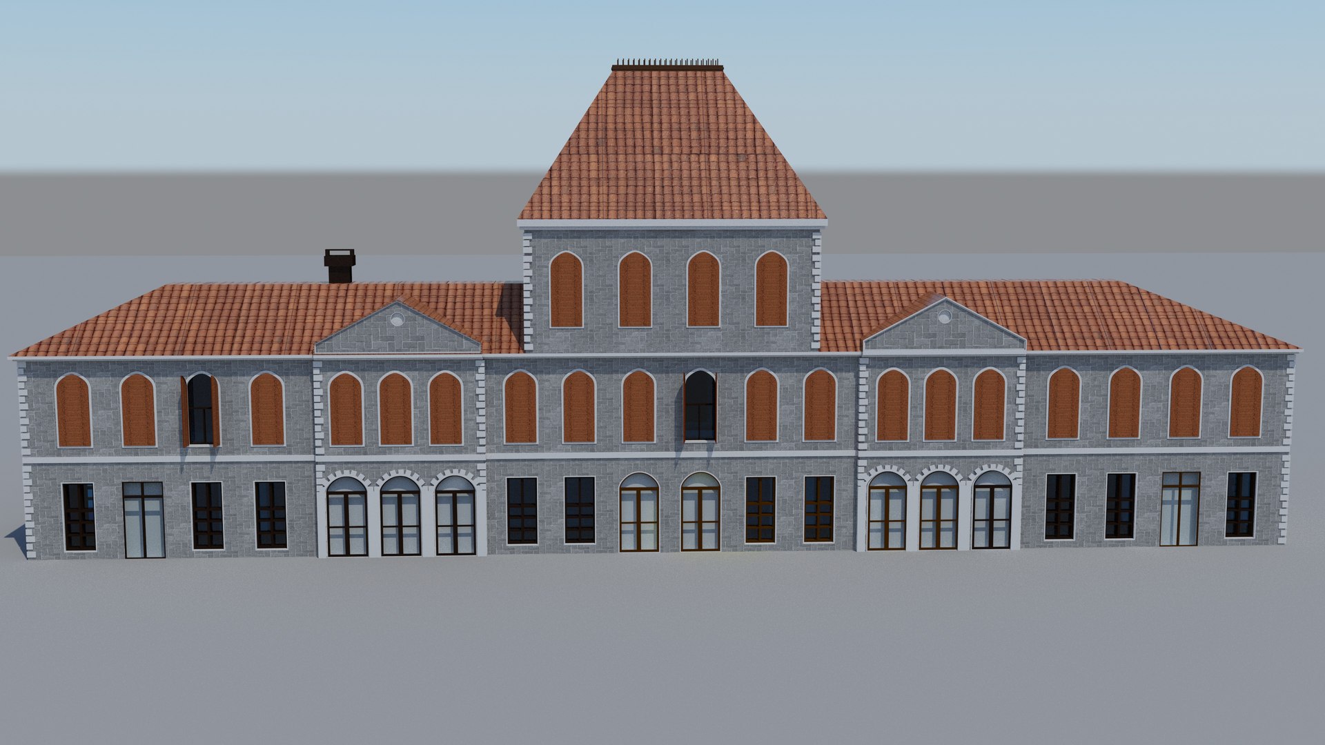 3D History Old Building - TurboSquid 1276133