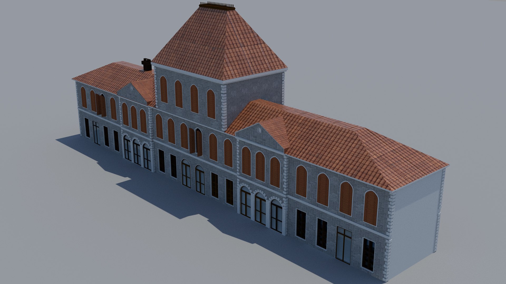 3D History Old Building - TurboSquid 1276133