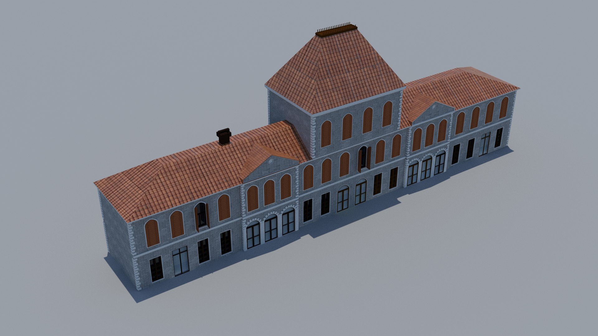 3D History Old Building - TurboSquid 1276133