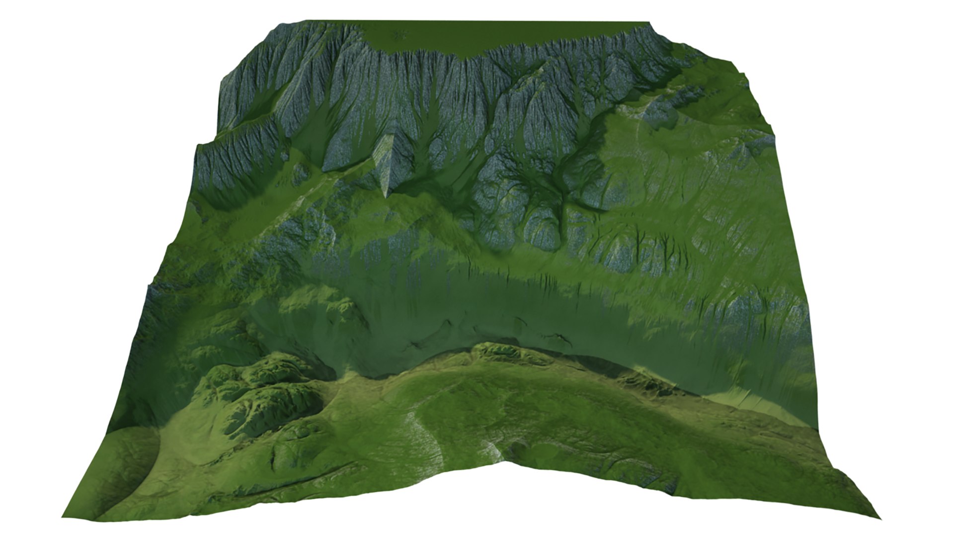 3D Landscape With Ravine Model - TurboSquid 2161730