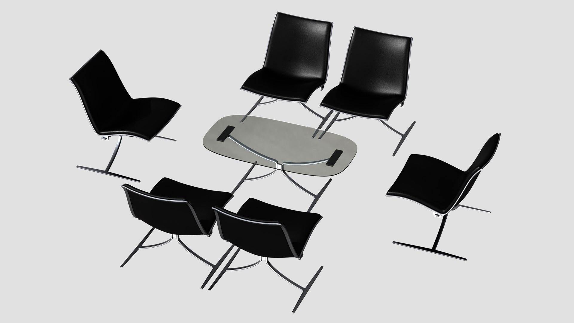 3D Model JK 710 Skater Table Set - TurboSquid 2012003