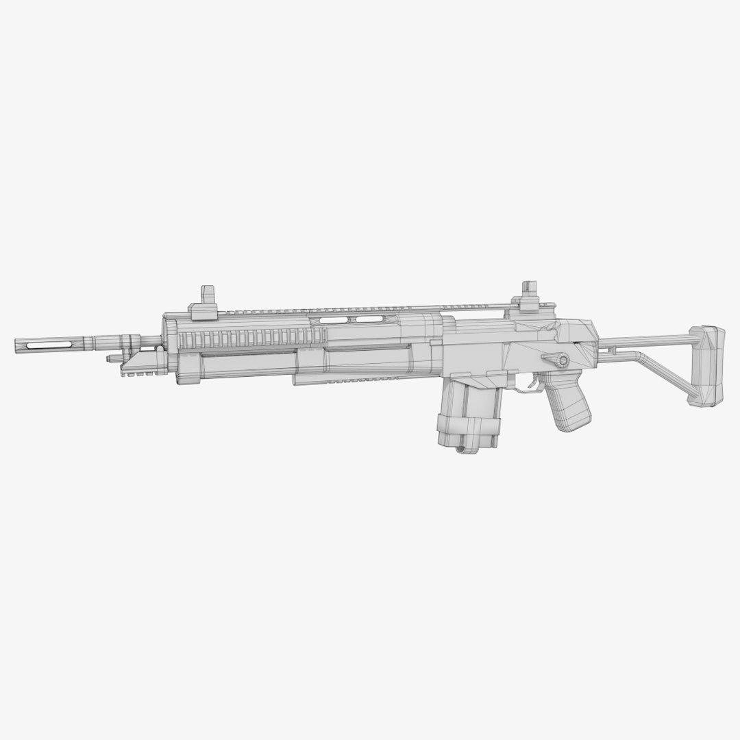 3D Assault Rifle - TurboSquid 1227999