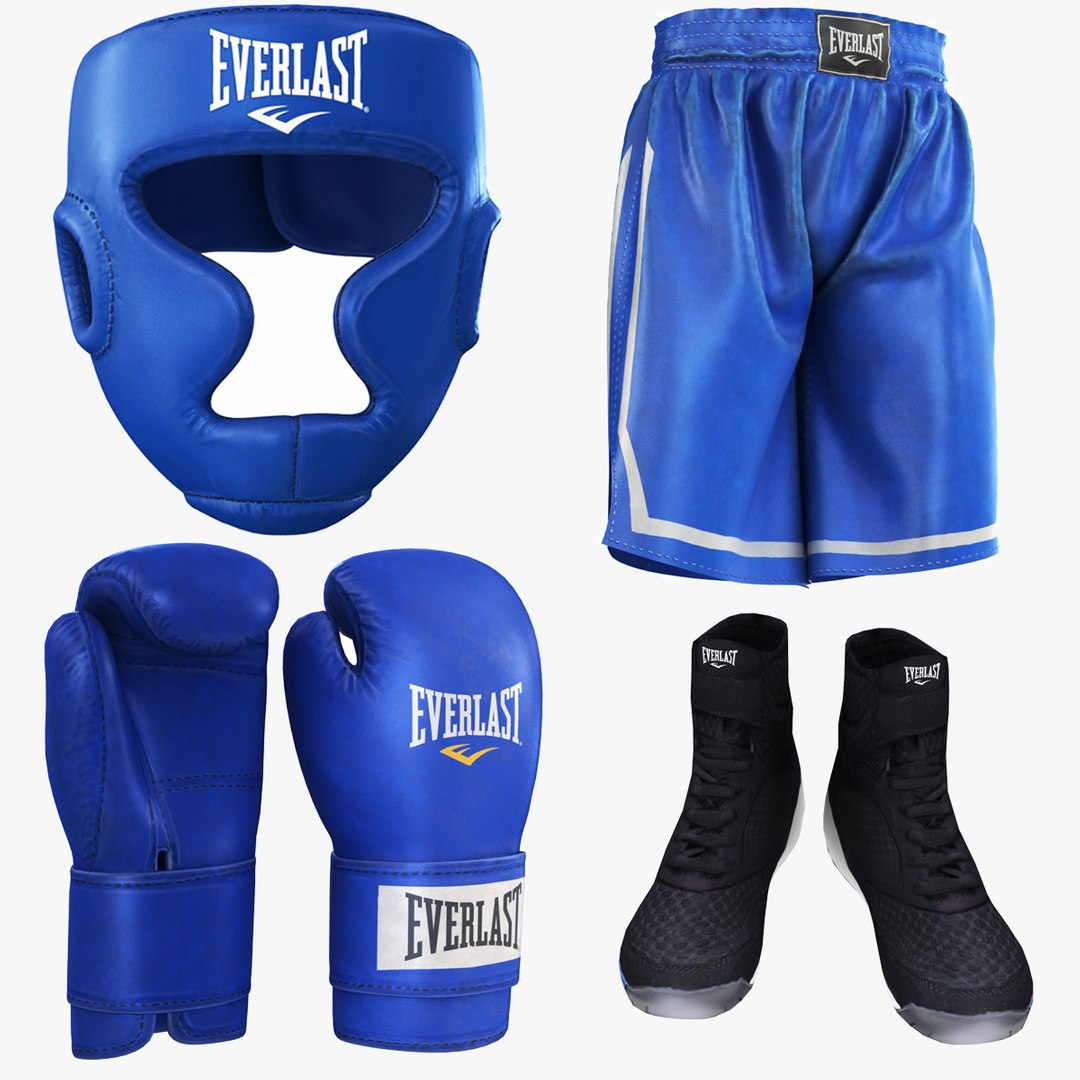 Boxing Cloth Collection Blue 3D Model - TurboSquid 1947925