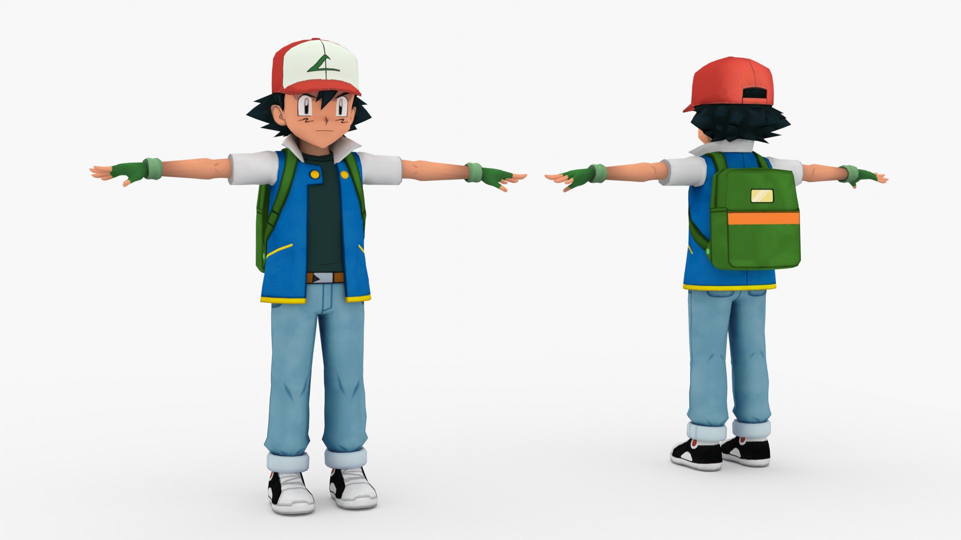 3D Ash Ketchum From Pokemon - TurboSquid 2305962