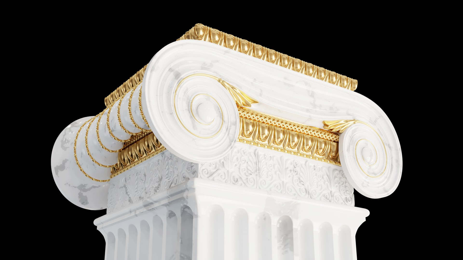 3D Rectangular ionic column - TurboSquid 1855917