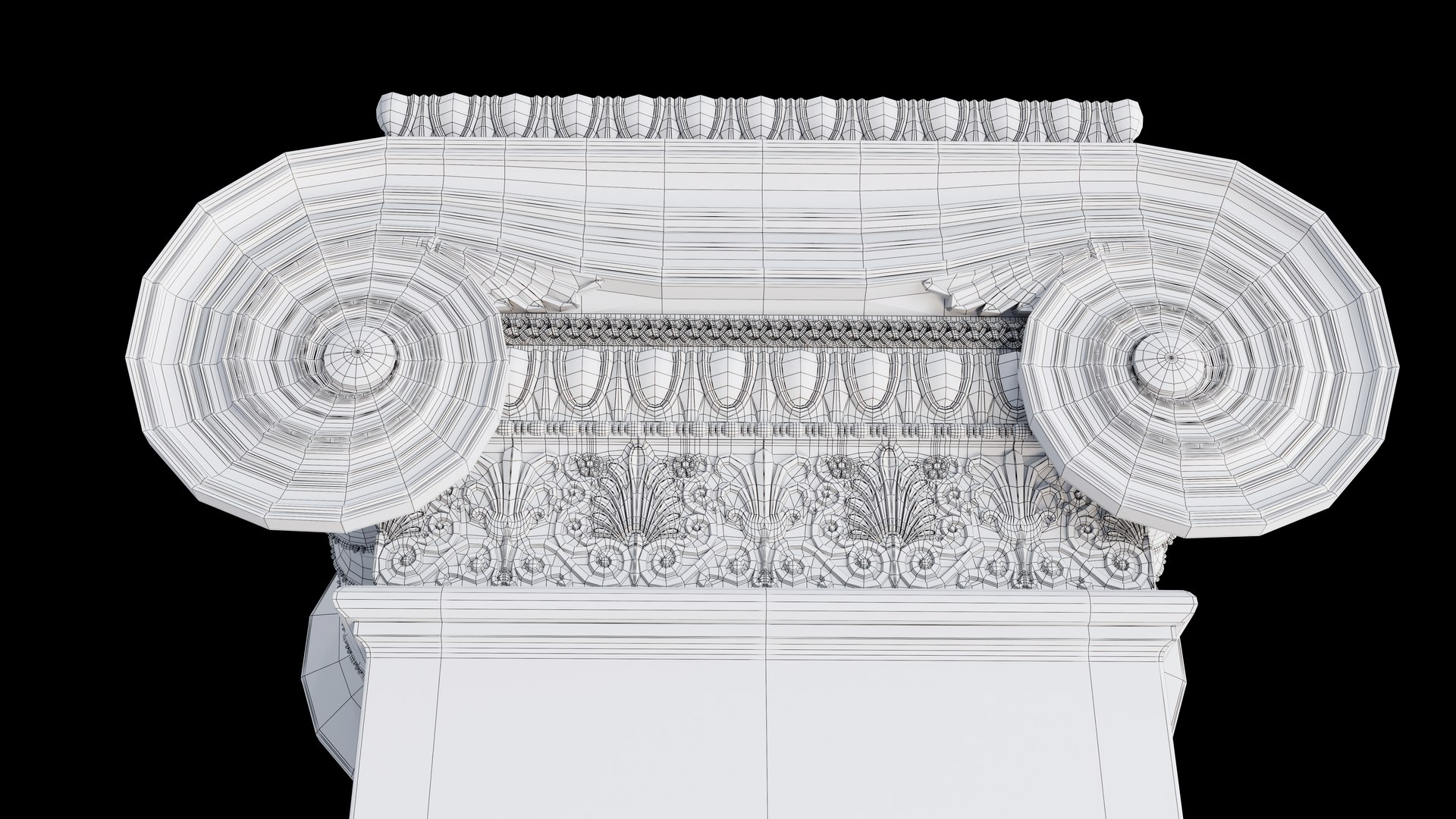 3D Rectangular Ionic Column - TurboSquid 1855917
