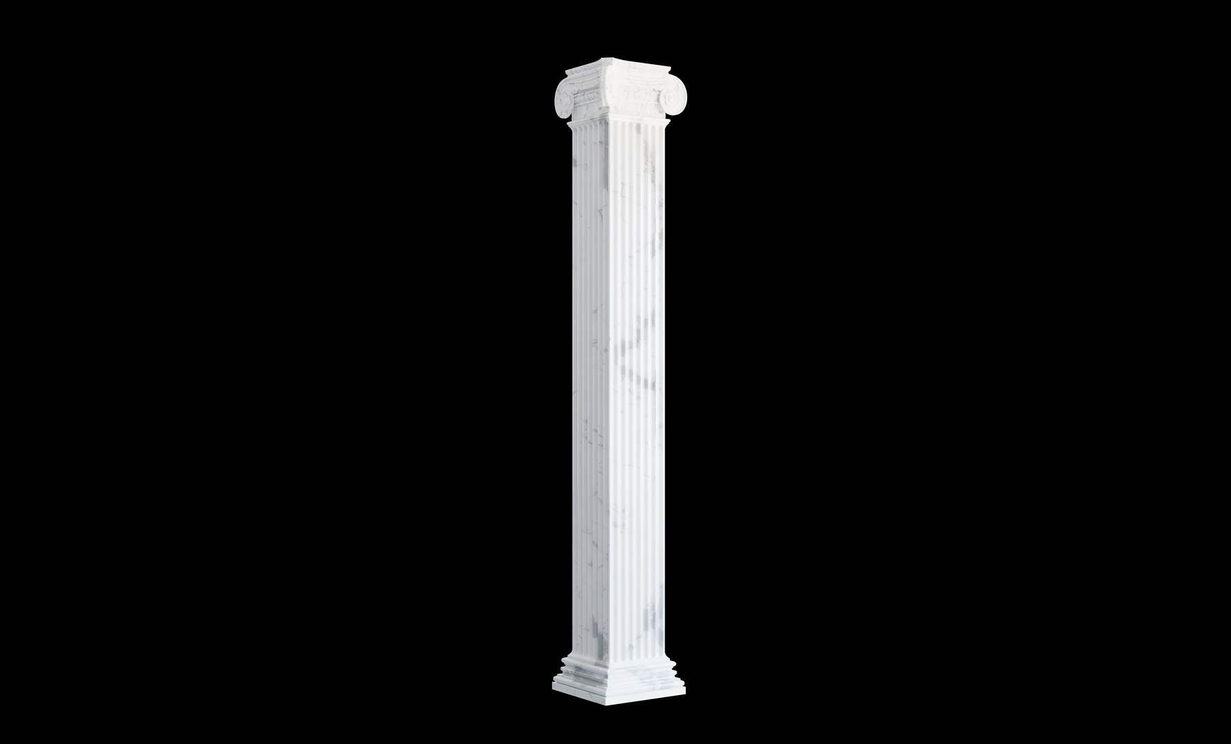 3D Rectangular Ionic Column - TurboSquid 1855917