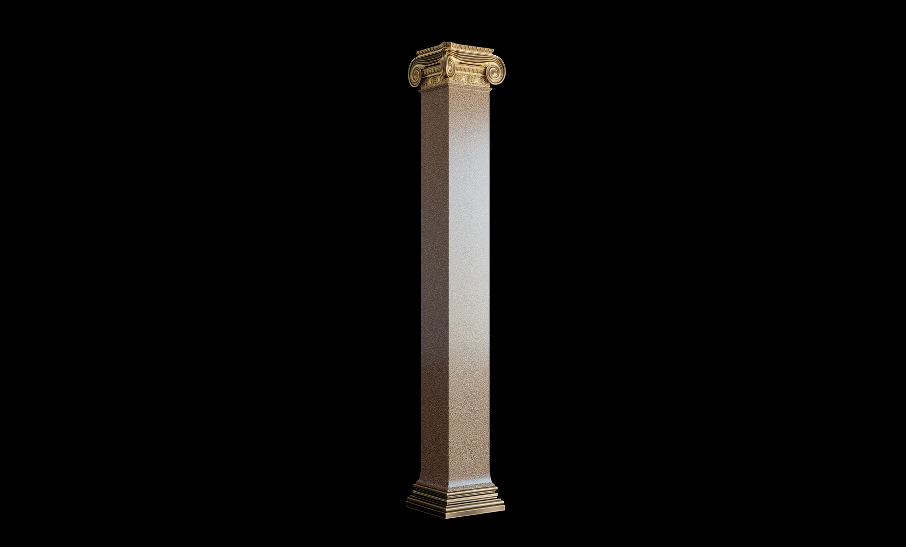 3D Rectangular Ionic Column - TurboSquid 1855917