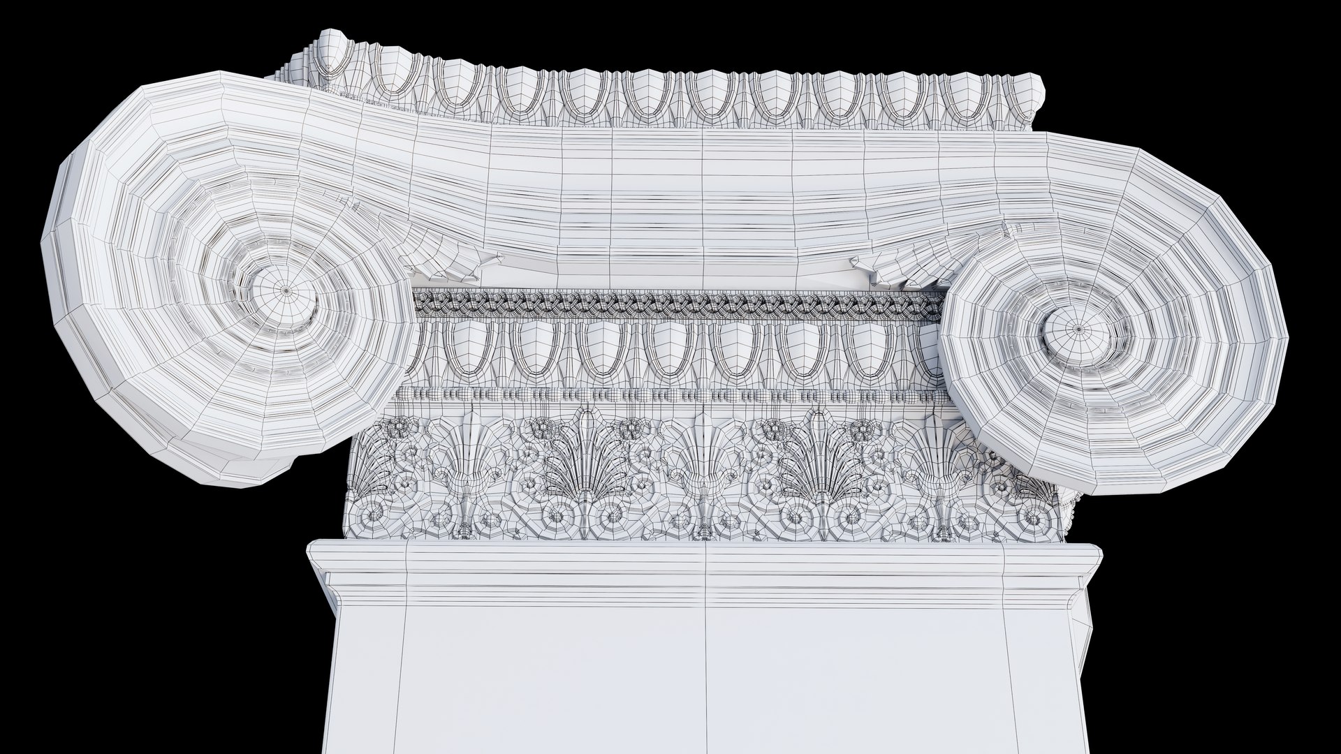 3D Rectangular ionic column - TurboSquid 1855917