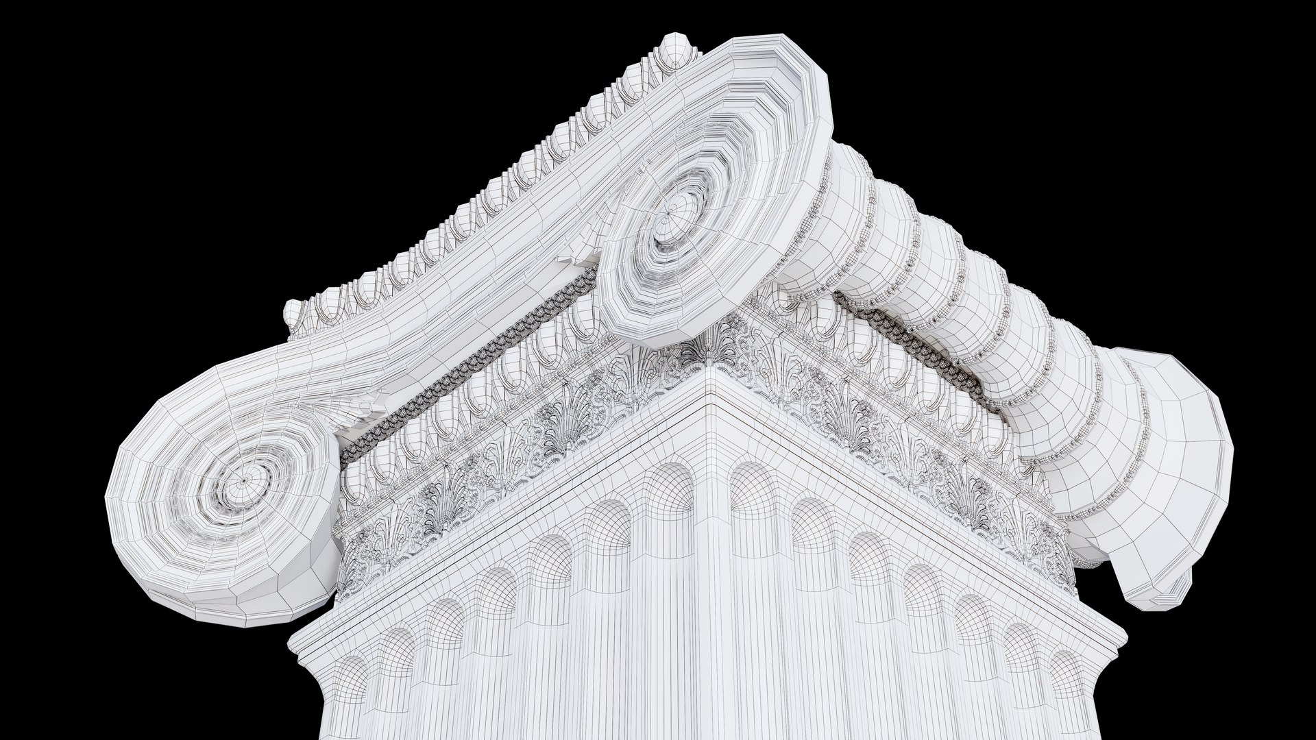 3D Rectangular Ionic Column - TurboSquid 1855917