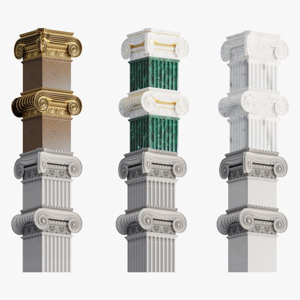 Ionic Column 3D Models for Download | TurboSquid