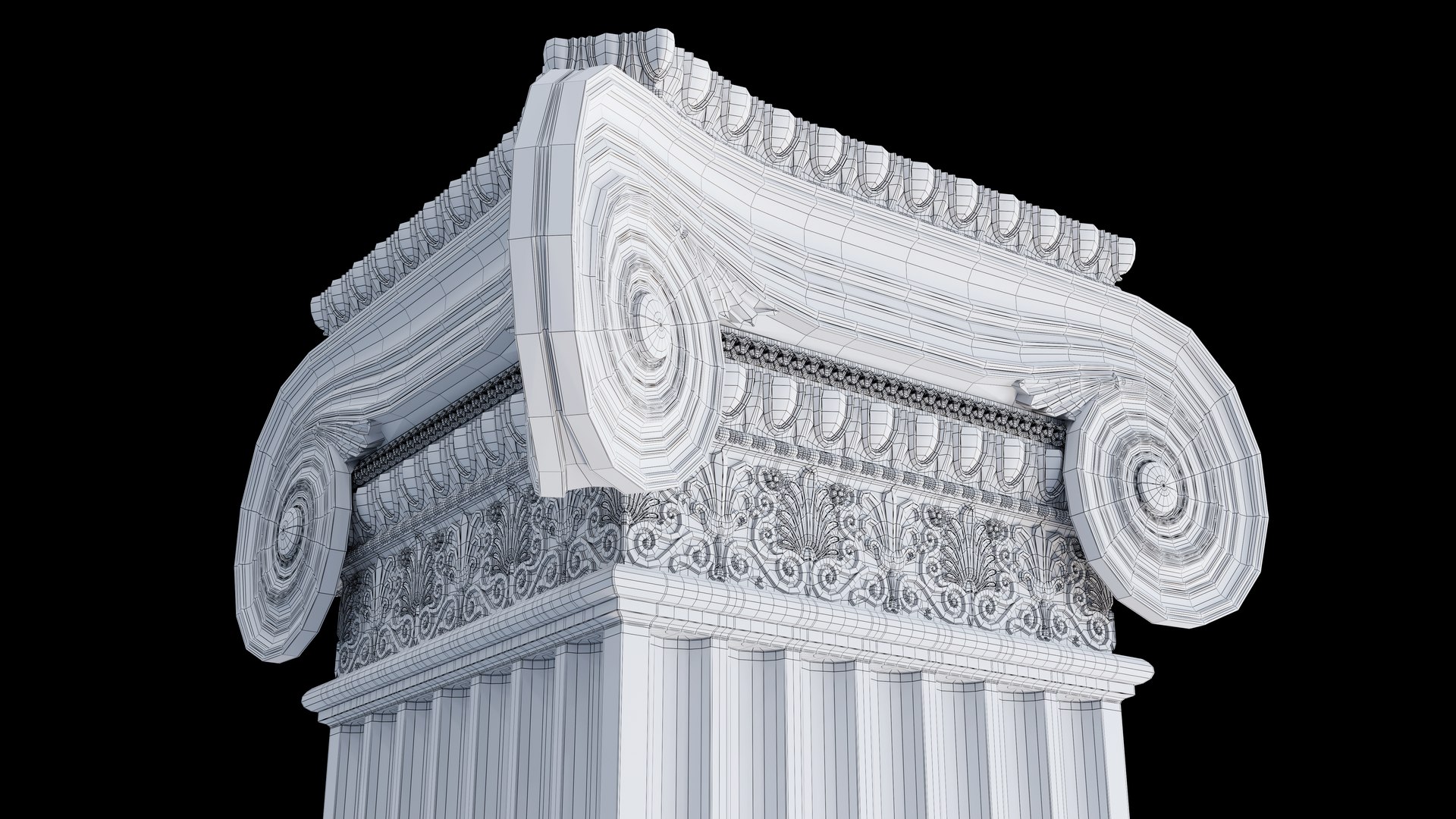3D Rectangular ionic column - TurboSquid 1855917