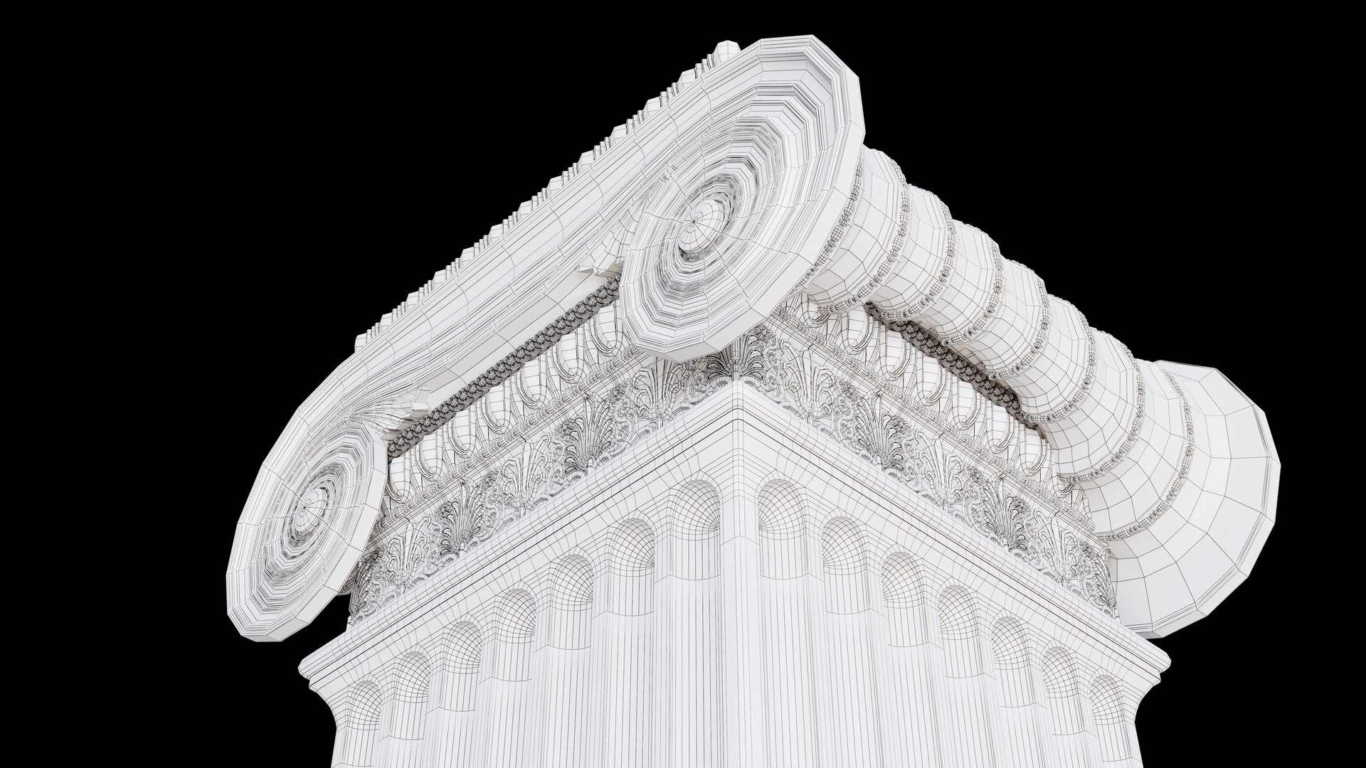 3D Rectangular Ionic Column - TurboSquid 1855917