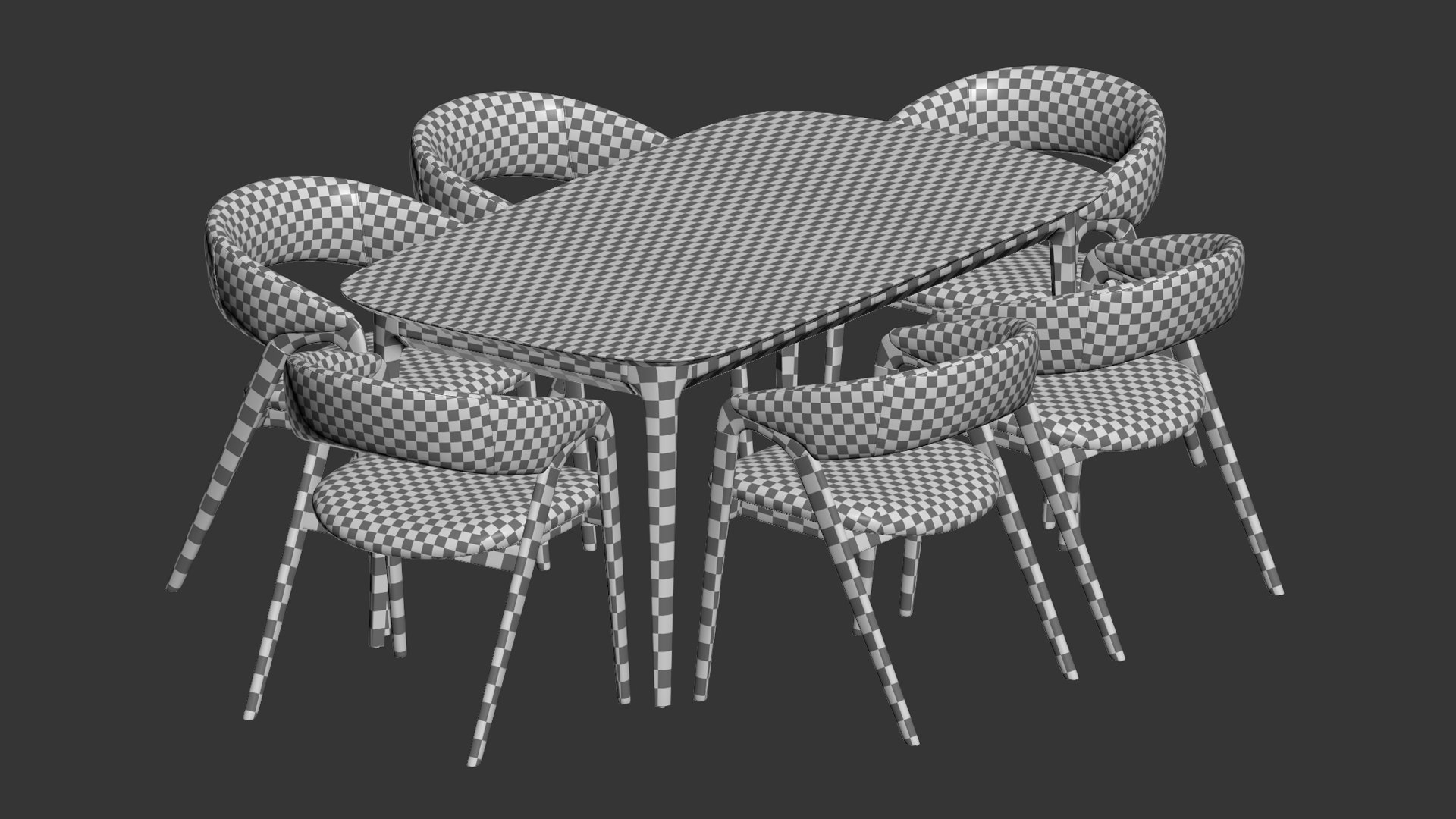 3D model Dining Set 230 - TurboSquid 2134607