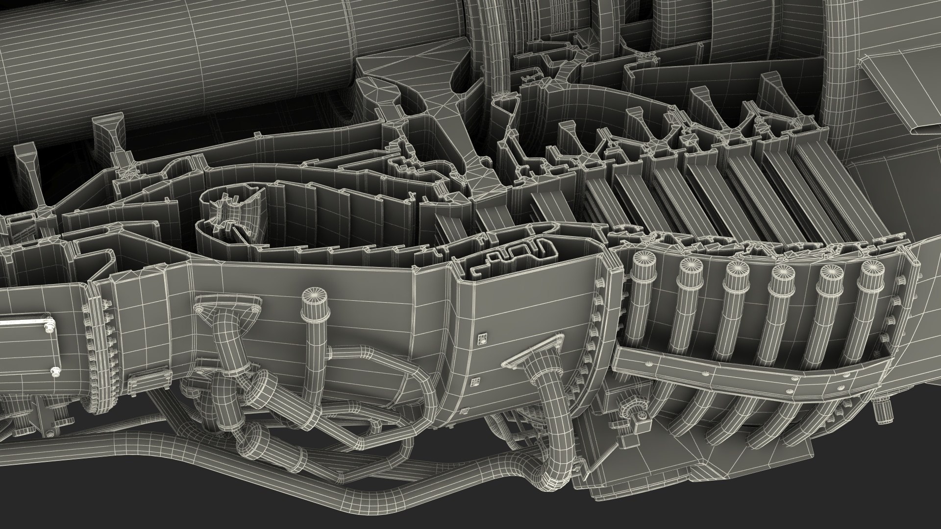 3D Aircraft Engine Canada PT6 Sectioned - TurboSquid 2078085