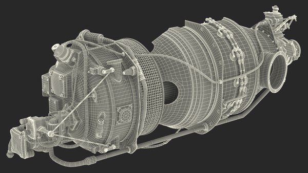 항공기 엔진 캐나다 PT6 단면형 3D 모델 - TurboSquid 2078085
