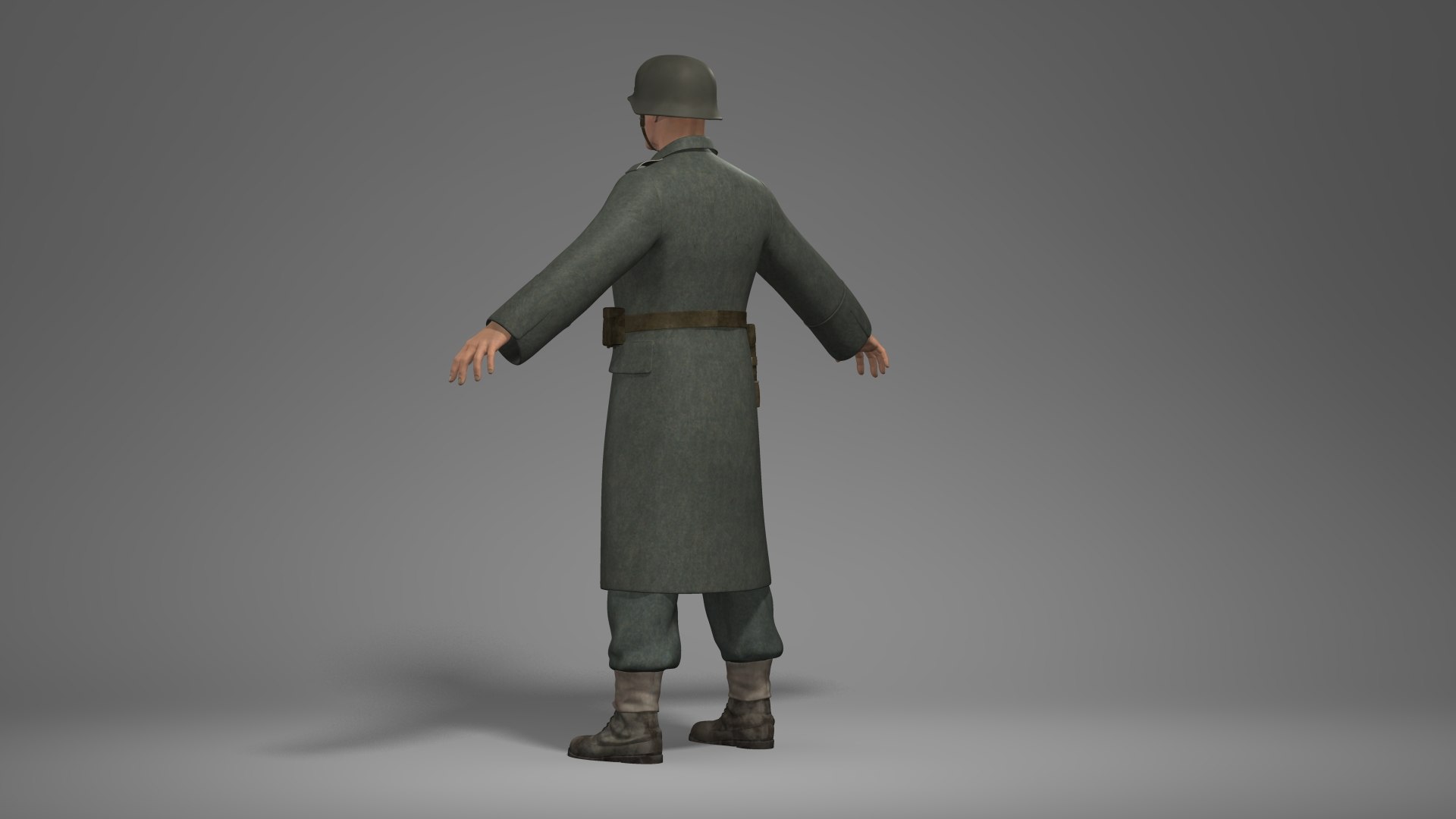 3d Model Of Wwii German Soldier