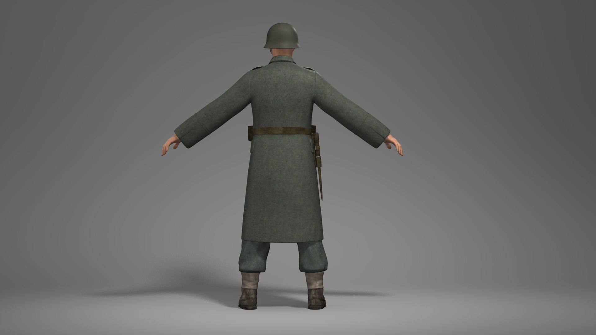 3d Model Of Wwii German Soldier