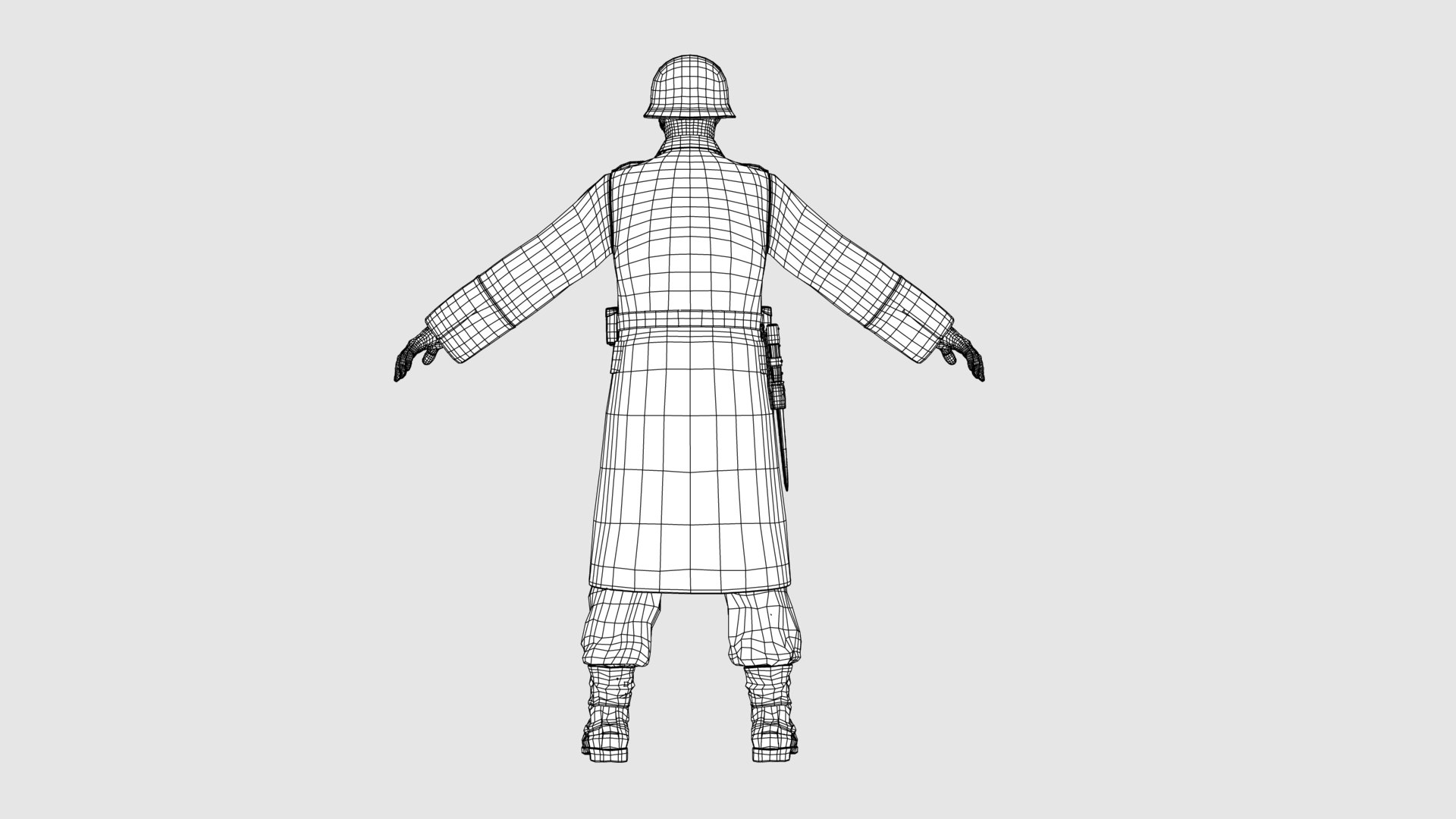 3d Model Of Wwii German Soldier