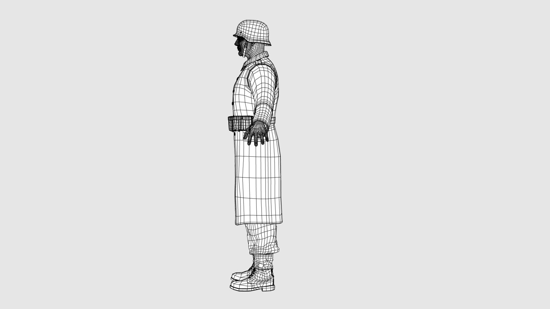 3d Model Of Wwii German Soldier