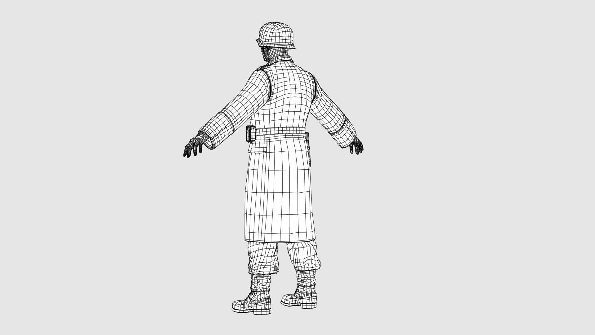3d Model Of Wwii German Soldier