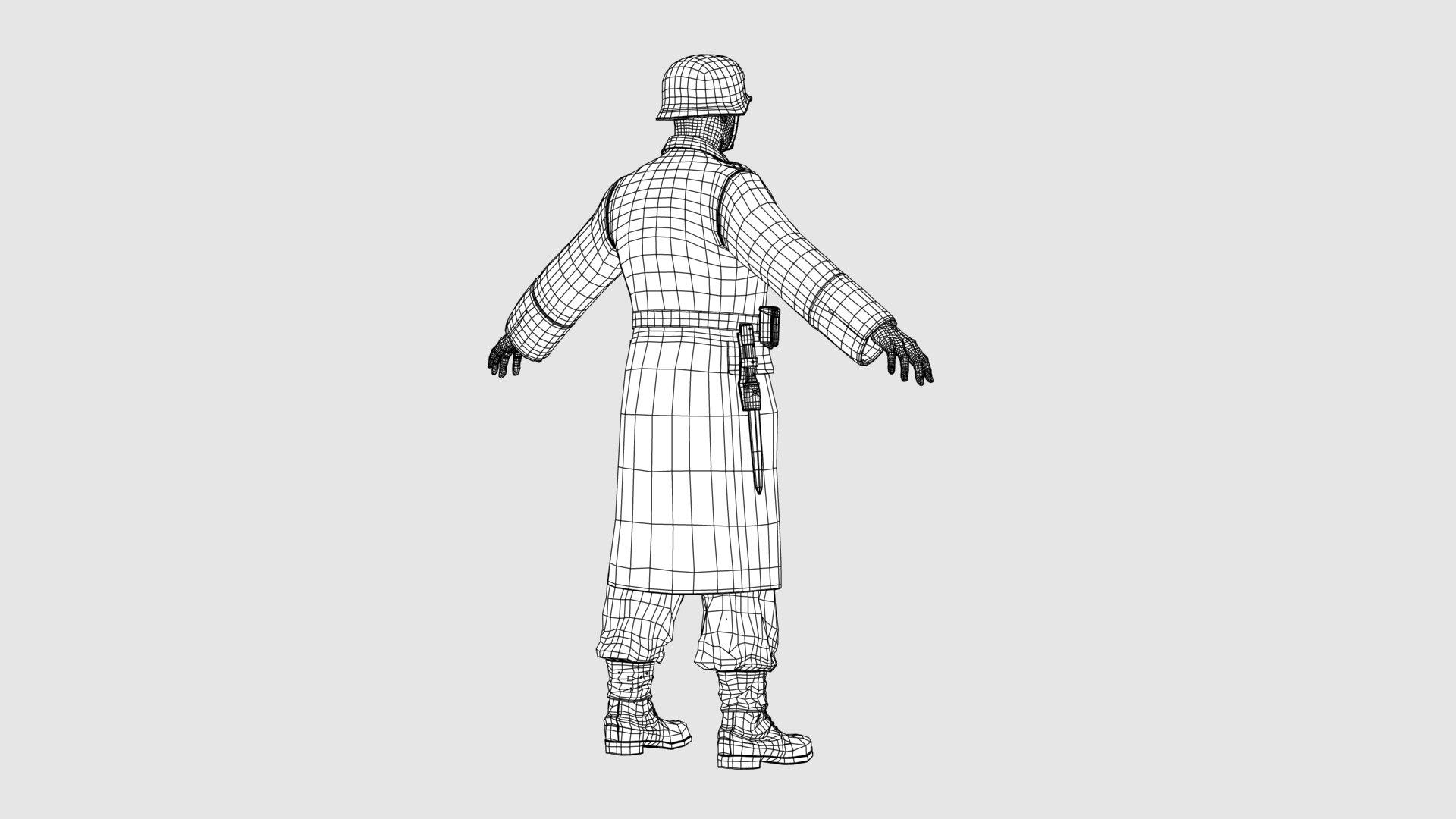 3d Model Of Wwii German Soldier