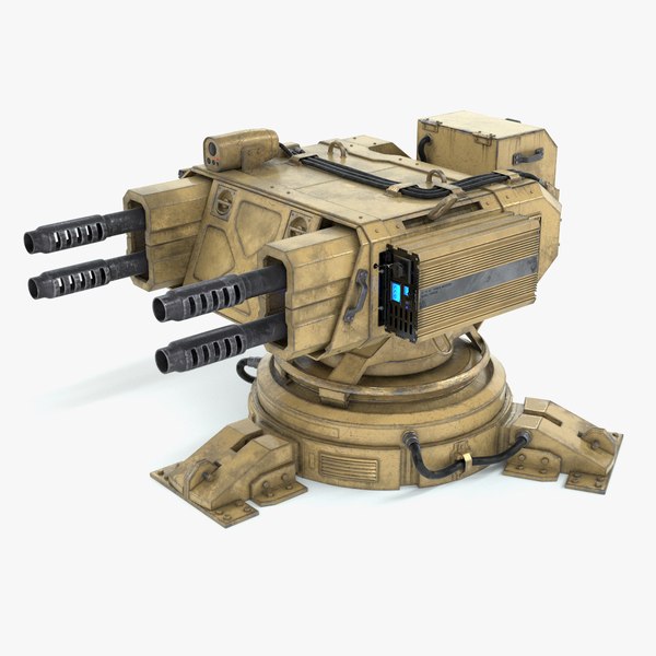 3D science fiction gun turret - TurboSquid 1162056