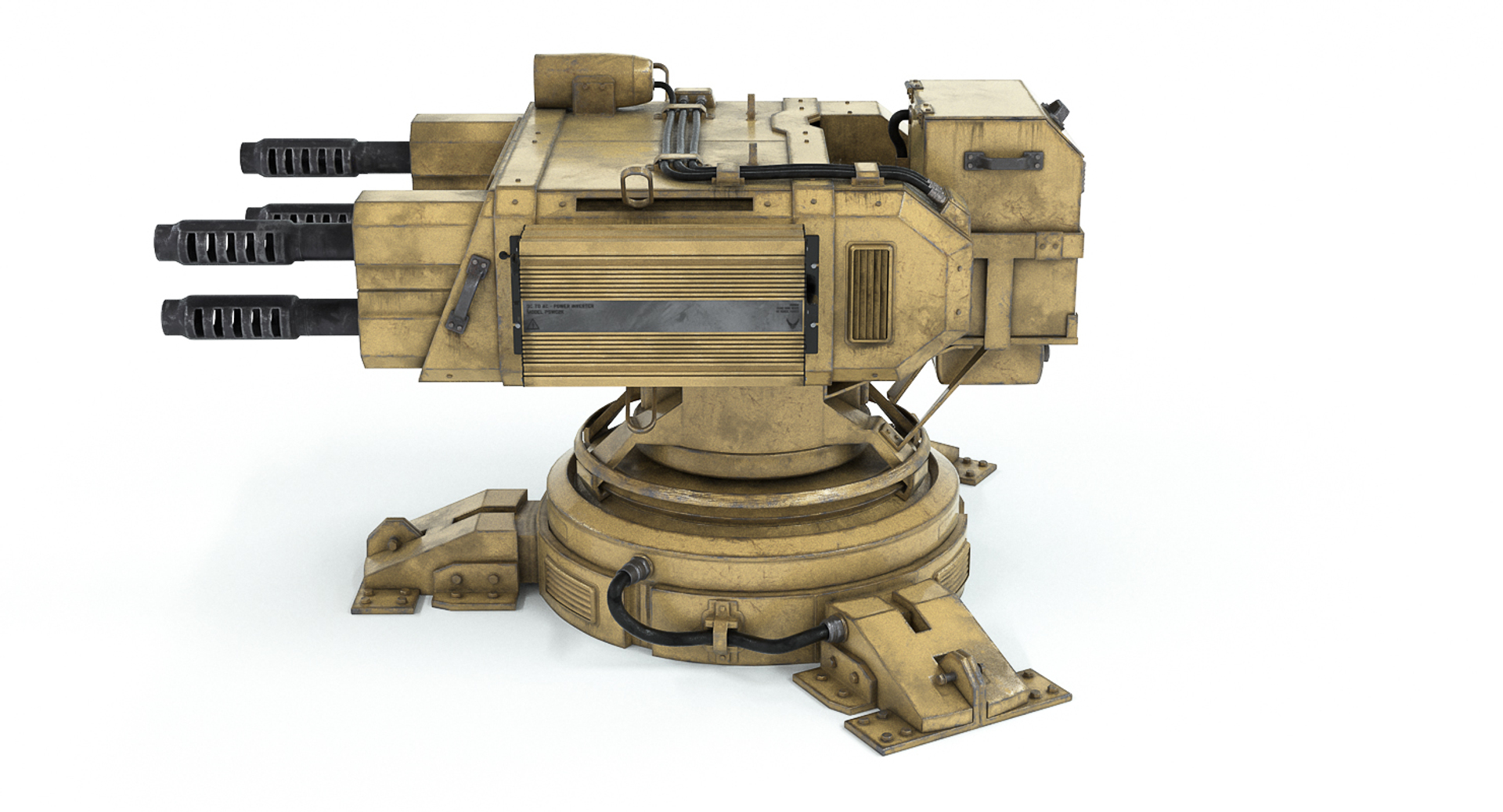 3D Science Fiction Gun Turret - TurboSquid 1162056