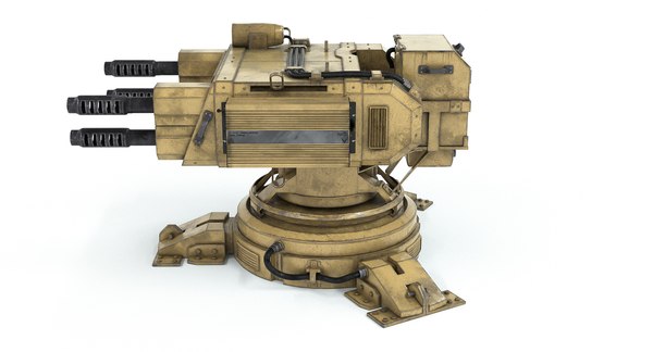 3D science fiction gun turret - TurboSquid 1162056
