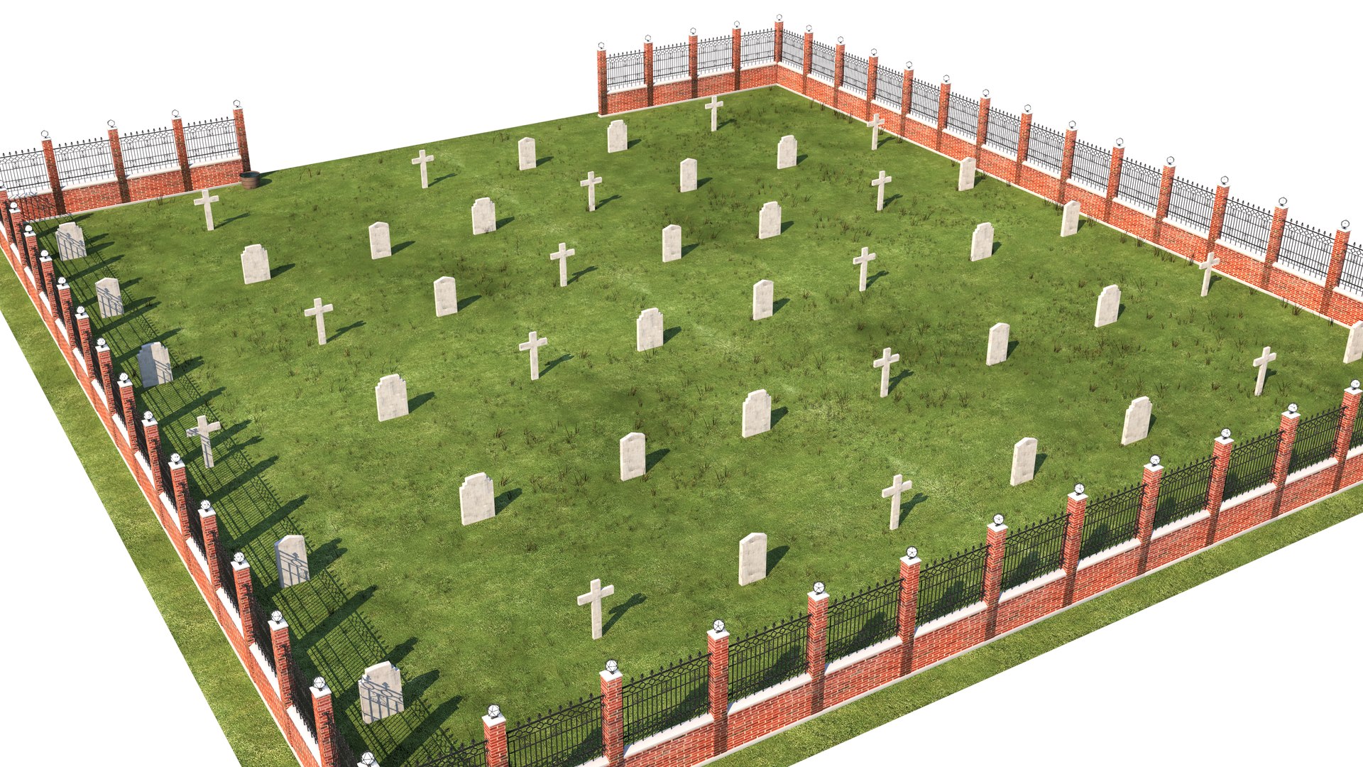 3D Graveyard Model - TurboSquid 2424823