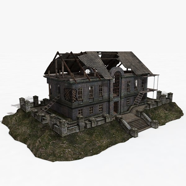 3d old building