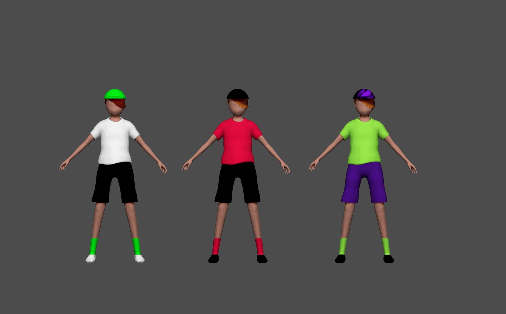 3D Man Character With 11 Poses - Pack - TurboSquid 2318635