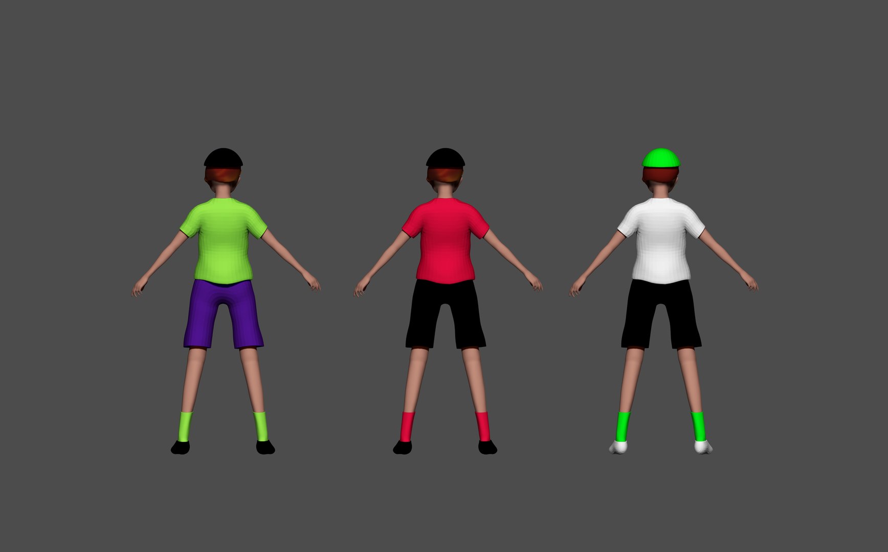 3D Man Character With 11 Poses - Pack - TurboSquid 2318635