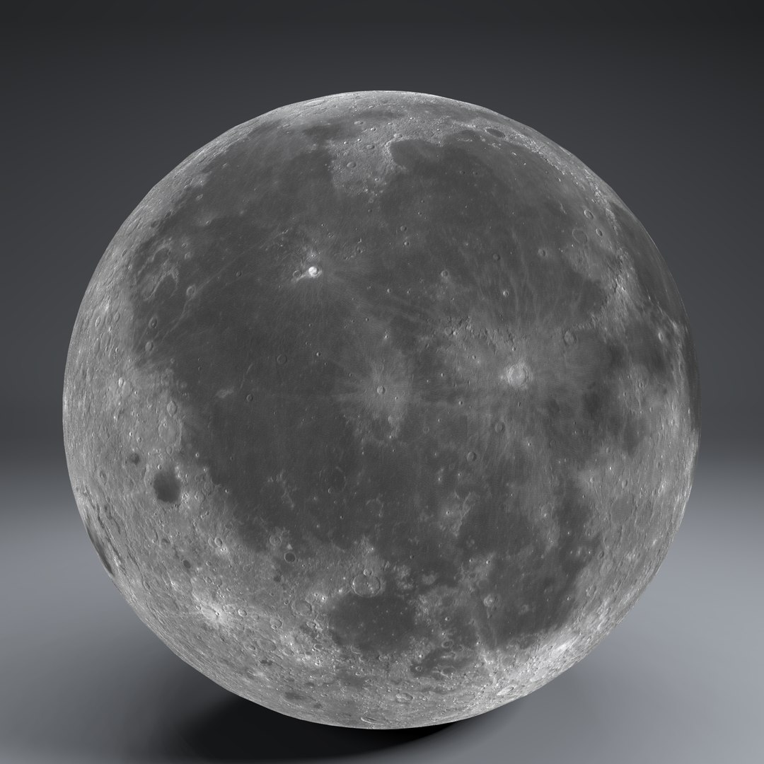 3d Model Moon Globe 11k
