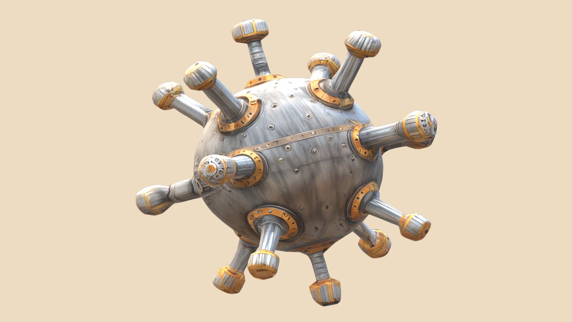 Naval Mine Underwater Bomb 3D Model - TurboSquid 2211722