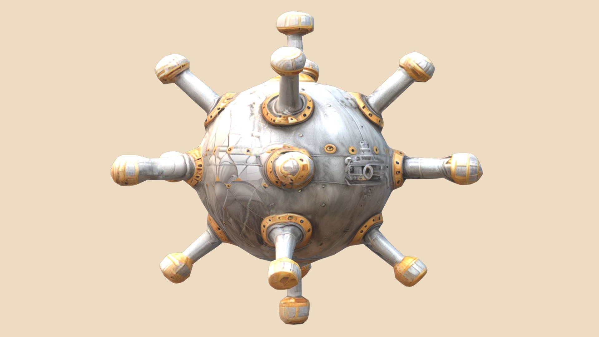 Naval Mine Underwater Bomb 3D Model - TurboSquid 2211722