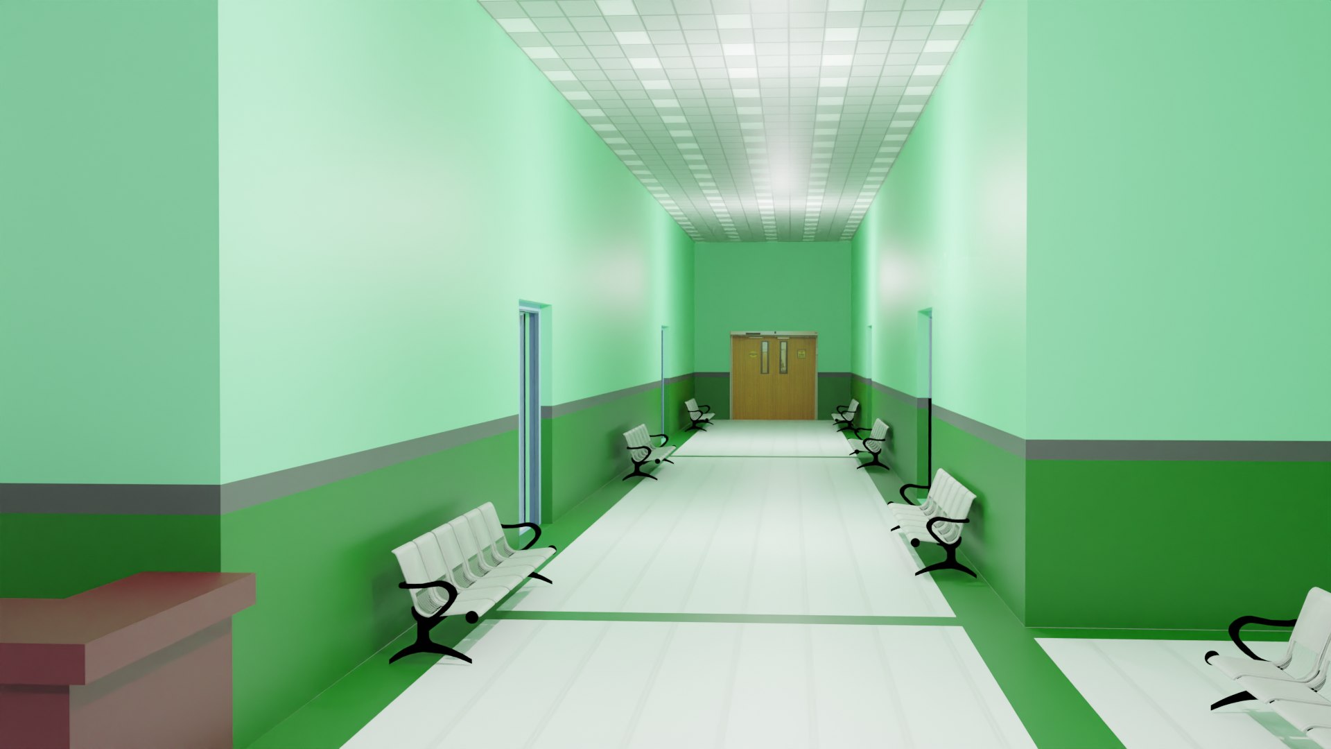 3D Hospital Interior Model - TurboSquid 2140222