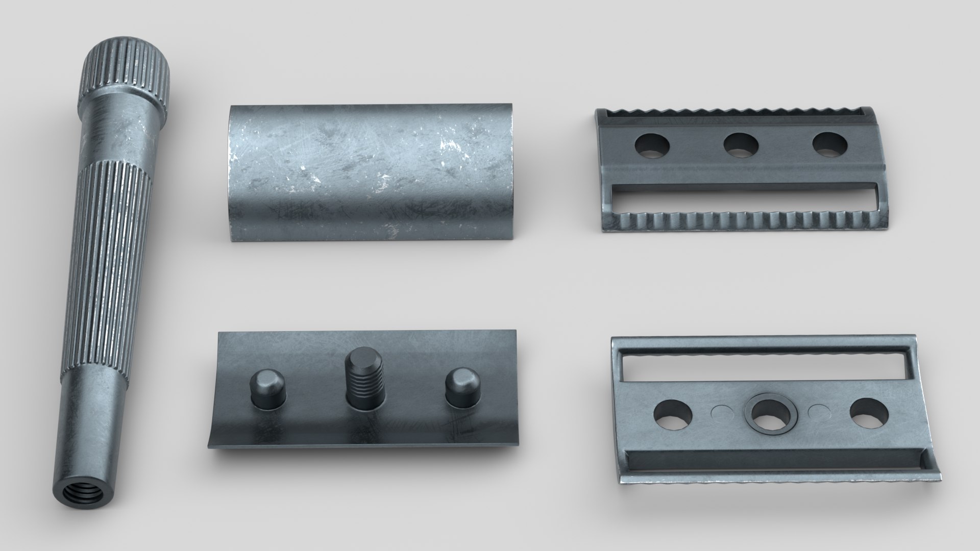 3D Safety Razor Model - TurboSquid 2049308